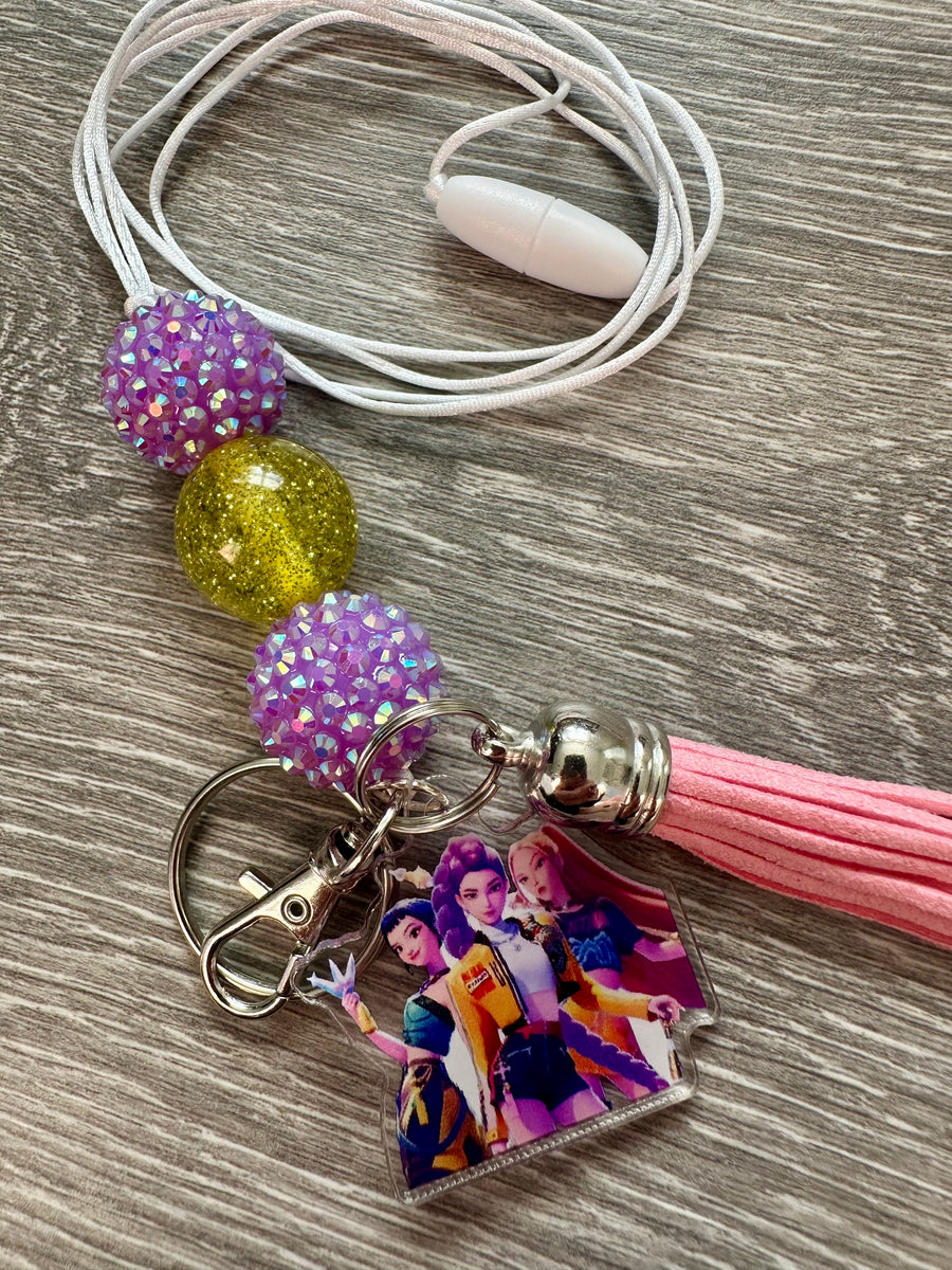 K-Pop Demon Hunters- badge reel and lanyard – Little Pieces Designs